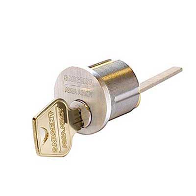 Sargent 34 HA KD Rim Cylinder, 6-Pin HA Keyway, Keyed Different